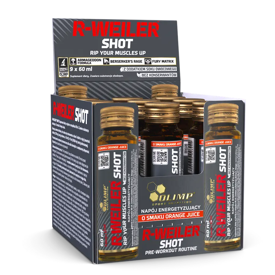 Pre Workout shot | Olimp Sport Nutrition R-Weiler - Redweiler Shots ...